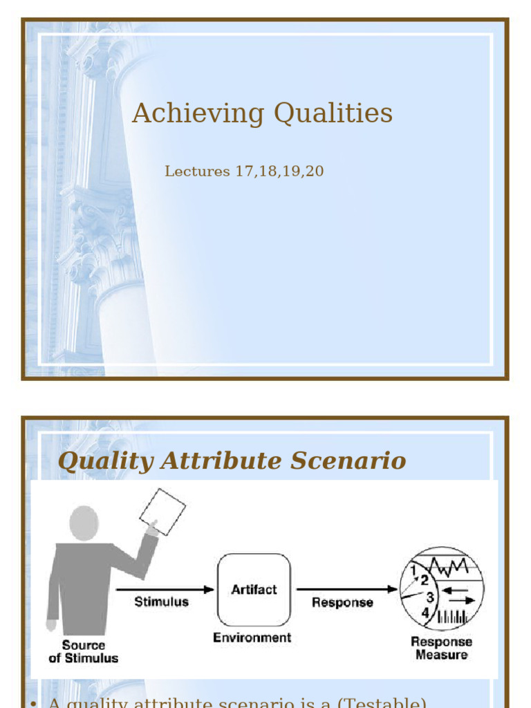 Lecture 21,22,23,24 Availability Modifiability Tactics | PDF | Fault ...