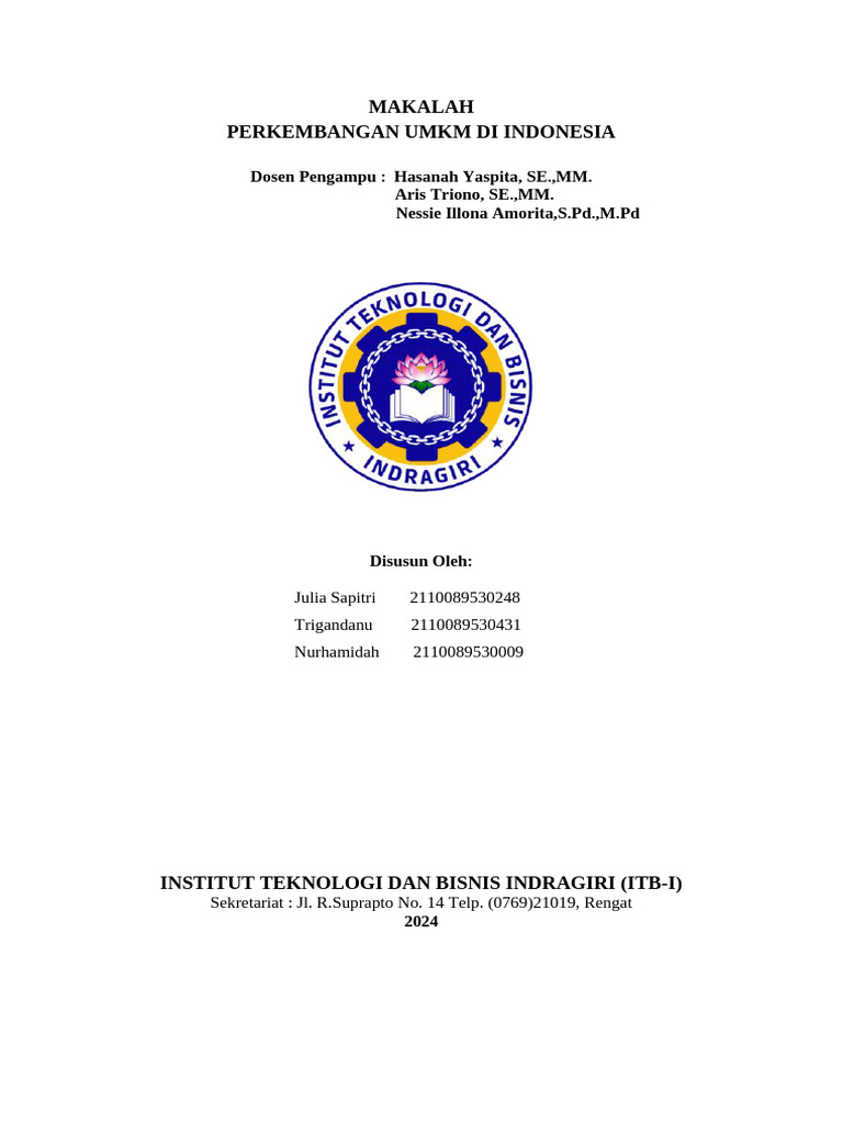 Makalah Perkembangan Umkm | PDF