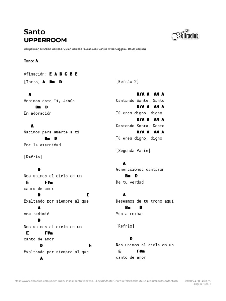 Santo: Quien Es El Rey - UPPERROOM (A) | PDF | Creencia religiosa y doctrina | Teología