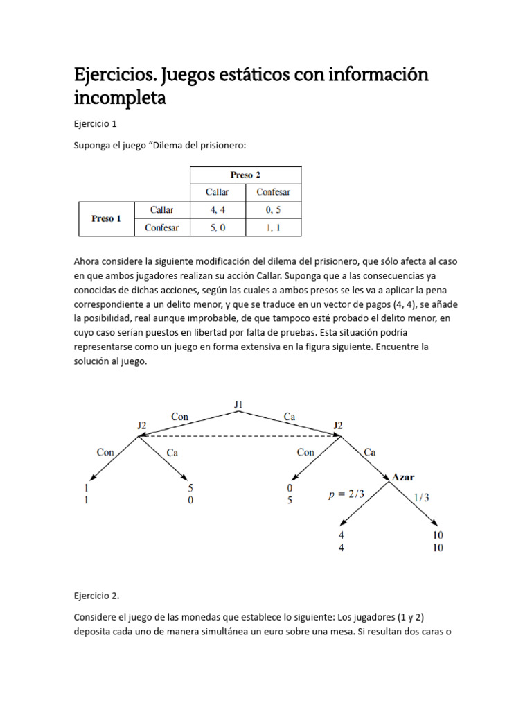 6.5 - Ejercicios Juegos Estaticos Con Informacion Incompleta | PDF ...