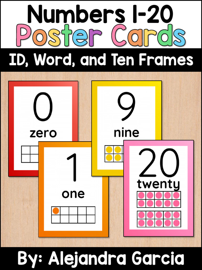 MathNumbers120ShapesPostersClassroomDecorBulletinBoardRainbow-1 | PDF