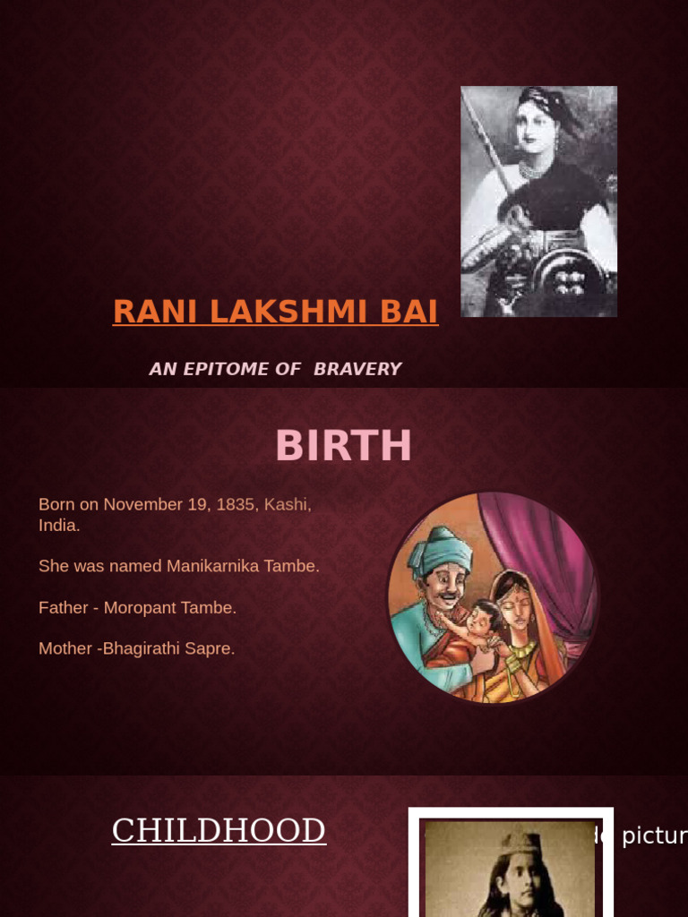 Rani Lakshmi Bai: A Brave Martyr | PDF