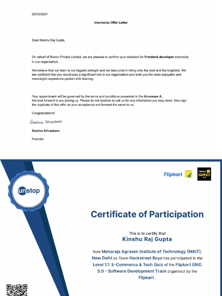 Kinshu Raj Gupta 03514802821 | PDF