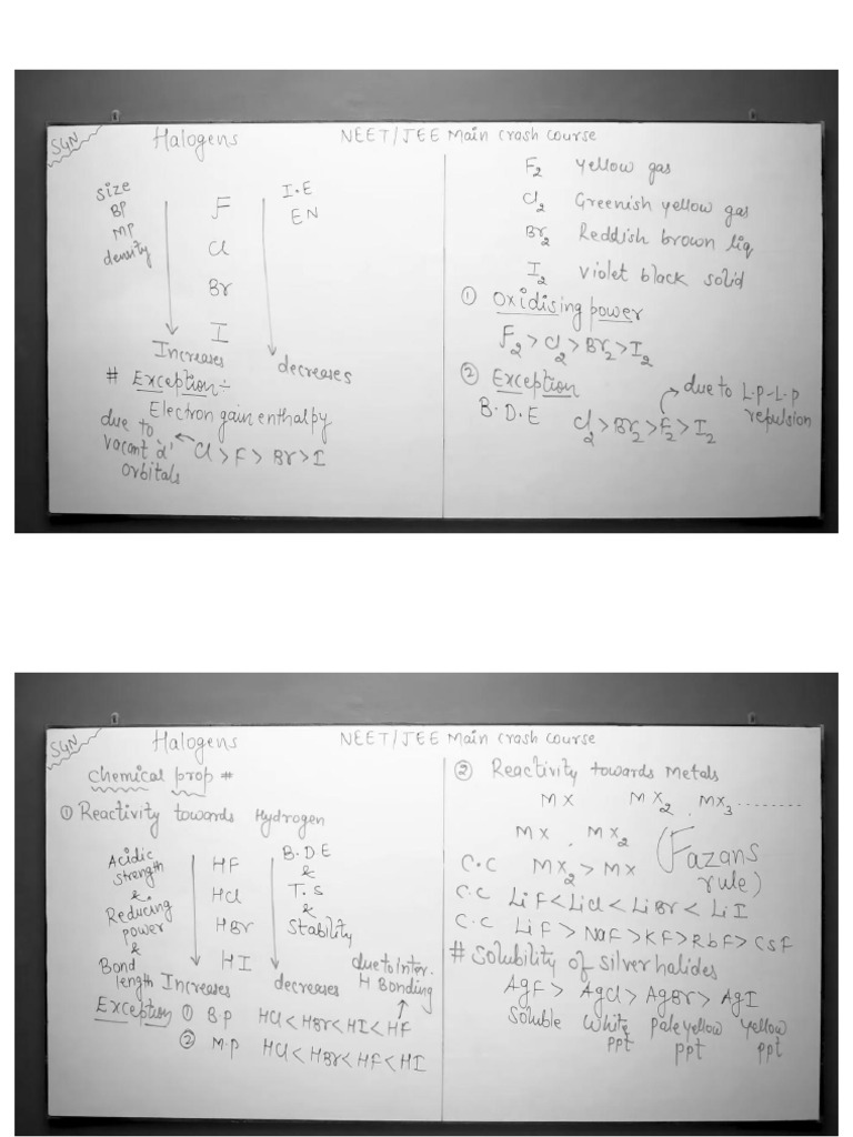 Halogen Family | PDF