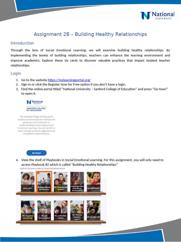 Assignment 2B Final! - Building Healthy Relationships | PDF | Teachers ...