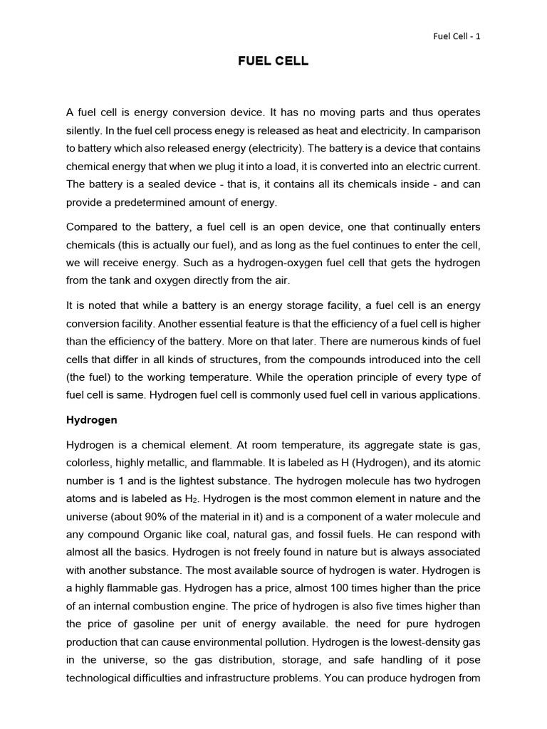 Cp Fuel Cell Pdf Redox Fuel Cell