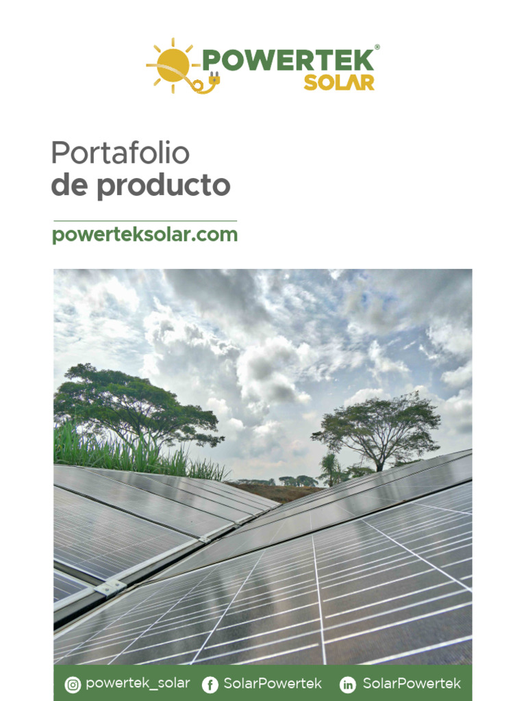 Catalogo de Powertek SSFV | PDF | Fotovoltaica