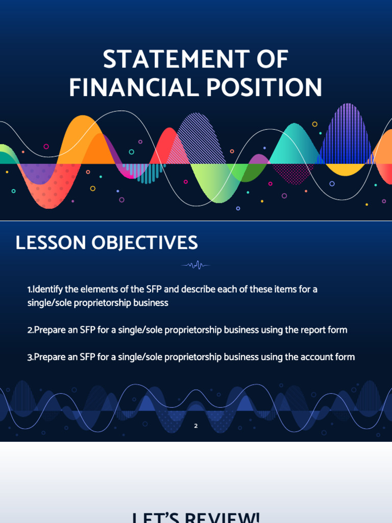 Lesson 1 Statement of Financial Position (1)(2) | PDF | Balance Sheet ...