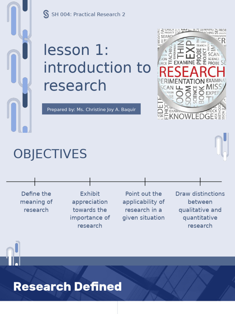 Week 2 Introduction To Research Part 1 | PDF | Information | Data