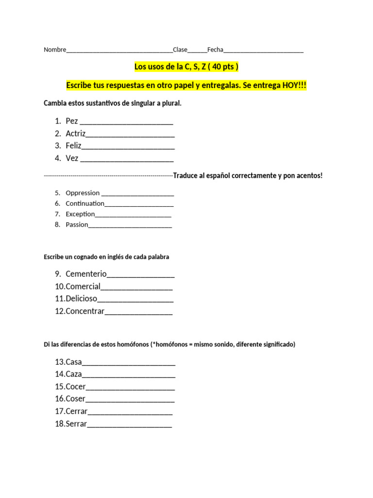 La C, S, Z Part II | PDF