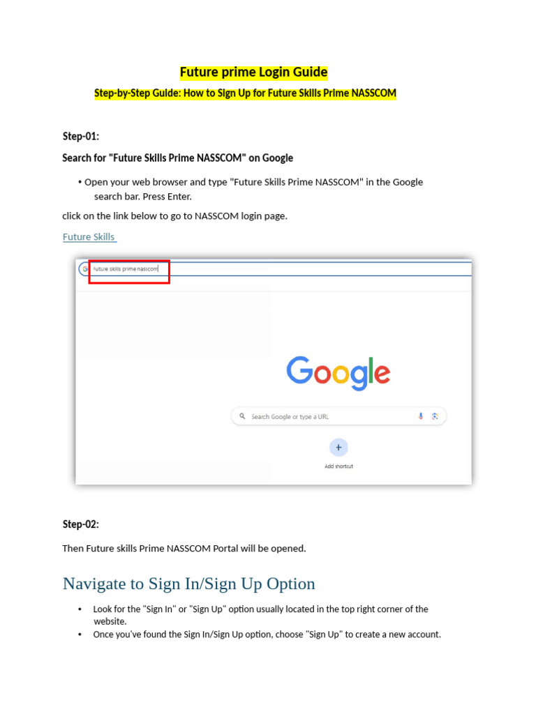 Future Prime Login Guide | PDF | Software | Cyberspace