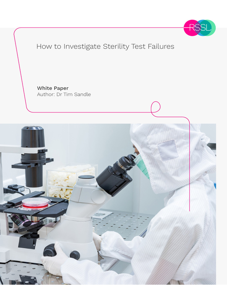 RSSL White Paper How To Investigate Sterility Test Failures 2022 | PDF ...