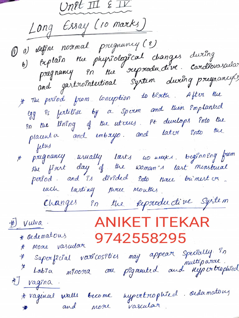 10 Mark 3 and 4 Unit Obg | PDF