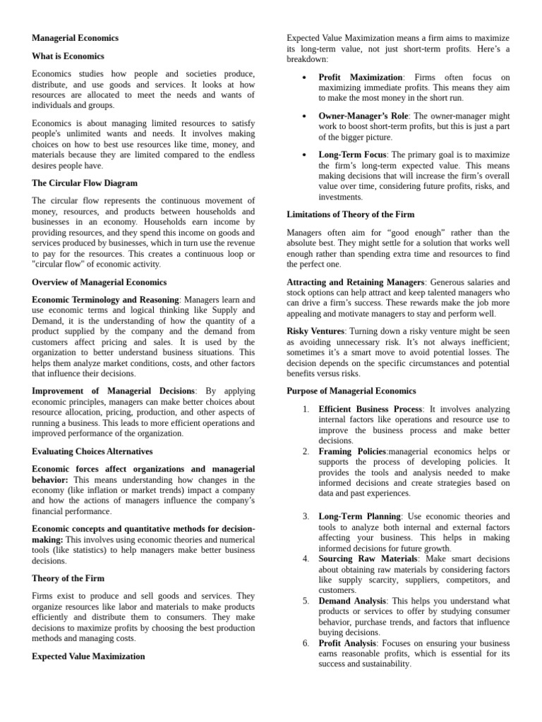 Eco Chapter 1 | PDF | Economics | Market (Economics)