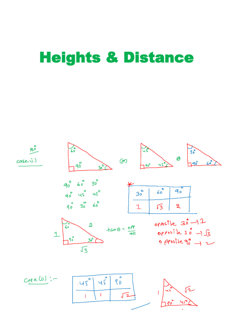 Height and distance | PDF