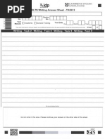 Writing Task 1 Answer Sheet | PDF | International English Language ...