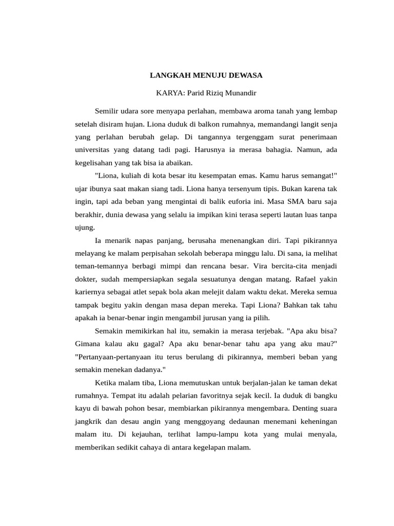 Langkah Menuju Dewasa Padus | PDF