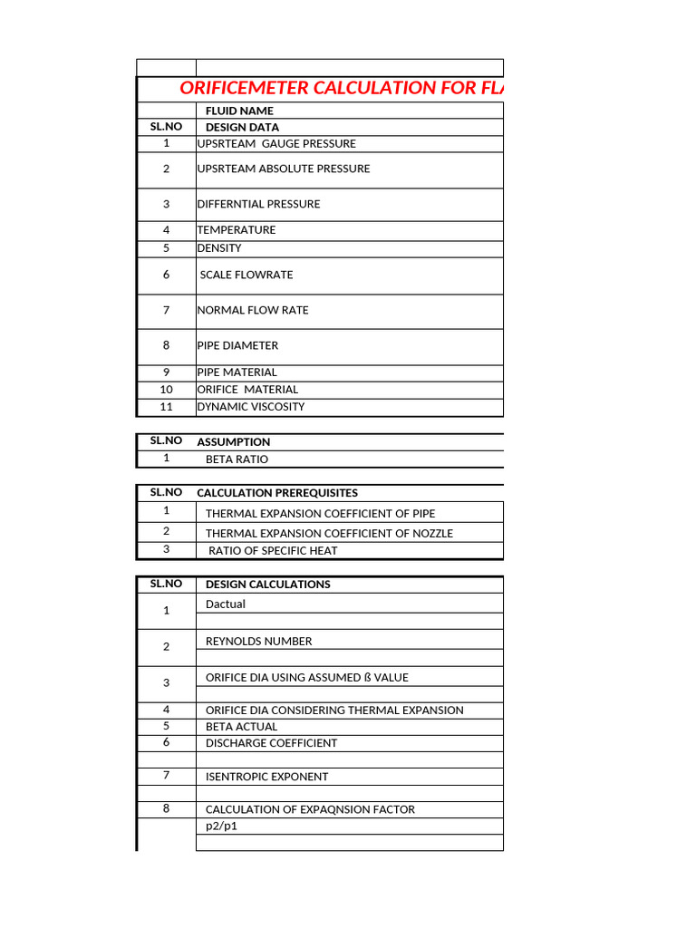 Orificemeter Flange Tapping Steam 1 | PDF | Classical Mechanics ...