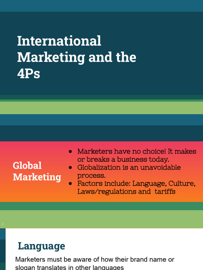 1.0 Introduction To Global Marketing | PDF | Advertising | Marketing