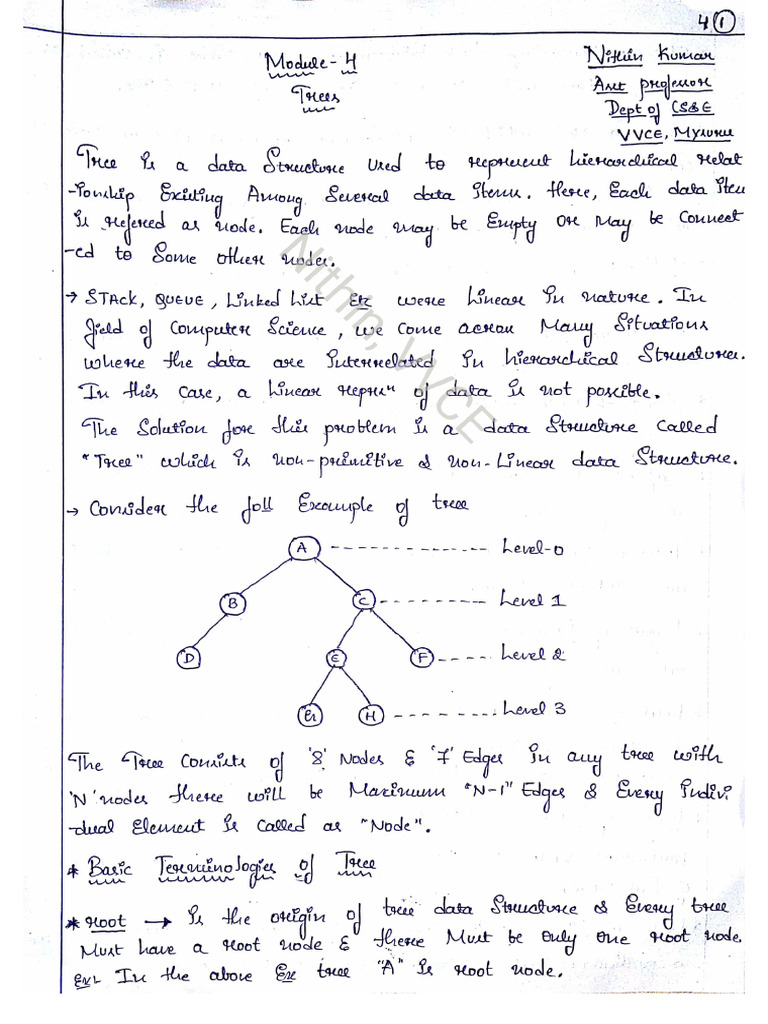 Module 4 DS (Trees) | PDF