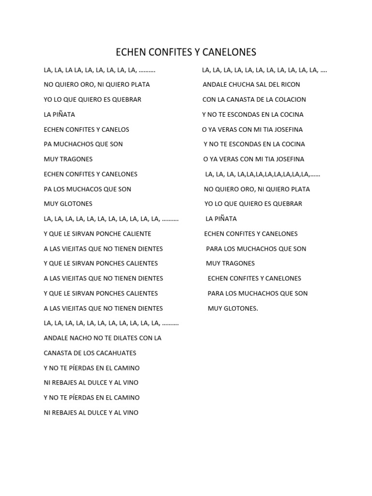 Echen Confites y Canelones | PDF