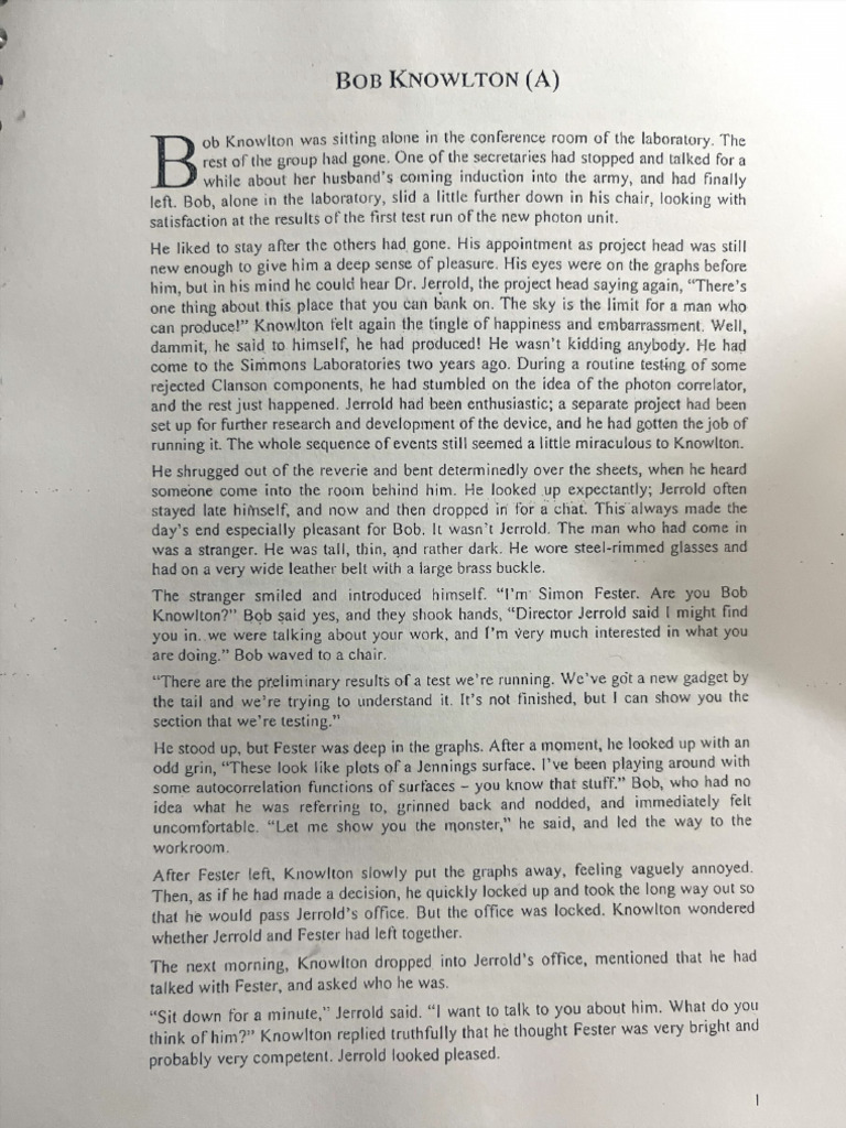 Bob Knowlton Case | PDF