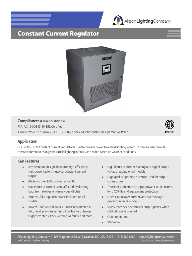 DS Constant Current Regulator Rev 3 | PDF | Amplifier | Electric Power