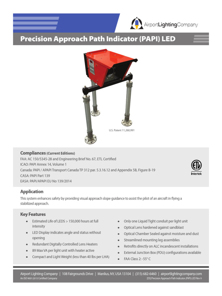 LED PAPI Systems for Aviation | PDF | Aviation | Manufactured Goods