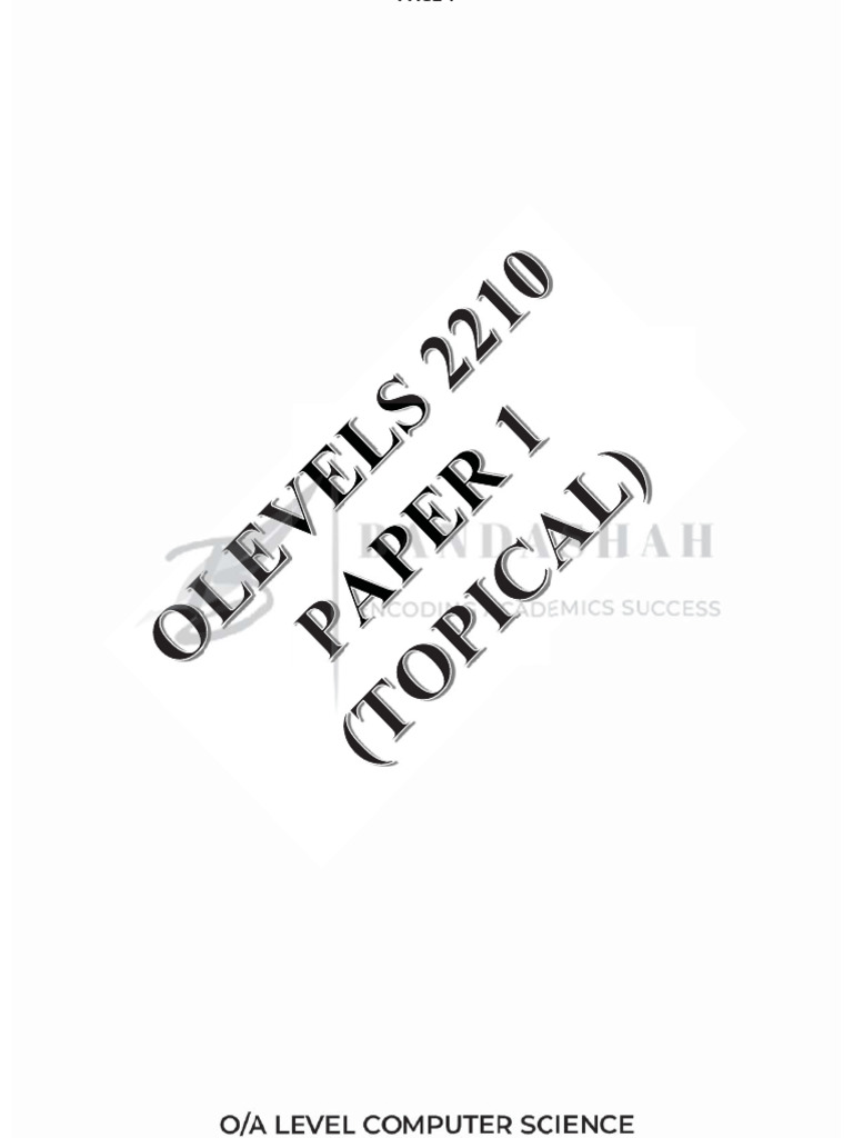 Chapter 1 Data Representation Guess Papers 1 1 1 | PDF | Data ...