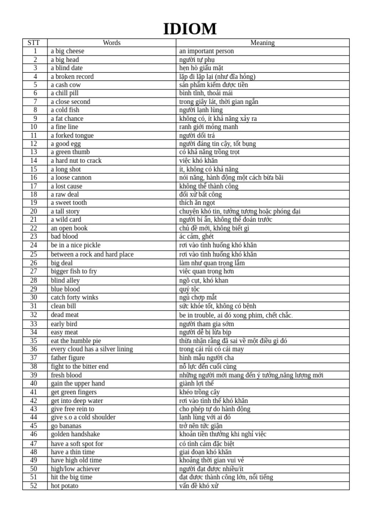 IDIOM | PDF