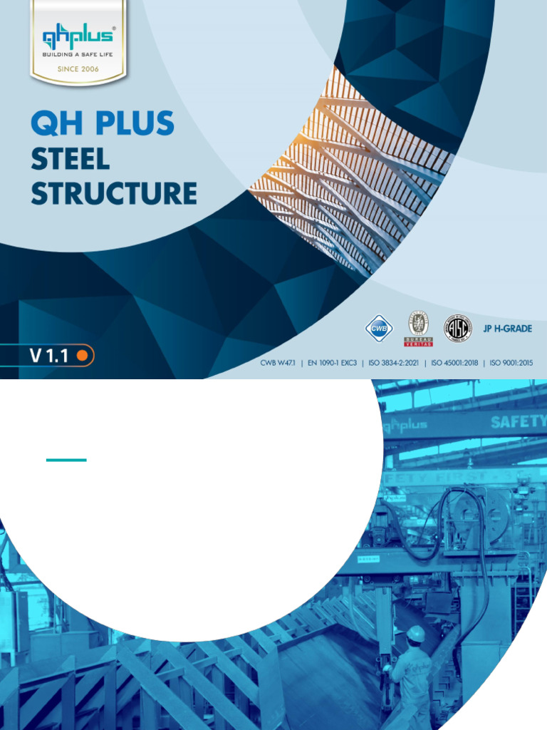 QH Plus Steel Structure Corporation Overview | PDF | Truss | Factory