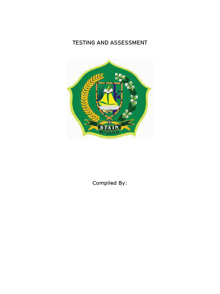 Testing And Assessment Pdf Educational Assessment Curriculum