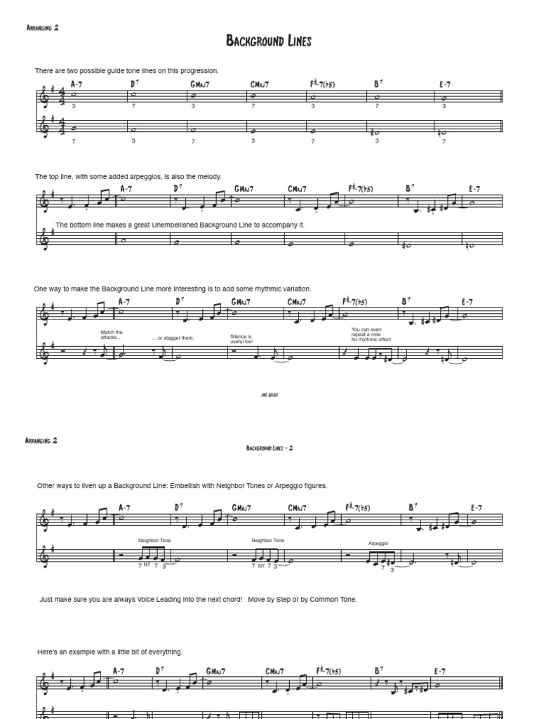 1_Background Lines | PDF | Melody | Musical Forms