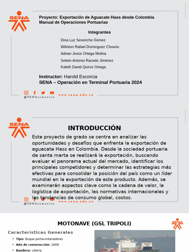 Proyecto Sena | PDF | Puerto | Aguacate