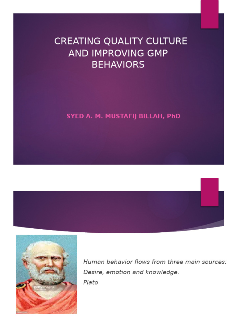 Creating Quality Culture | PDF | Habits | Motivation