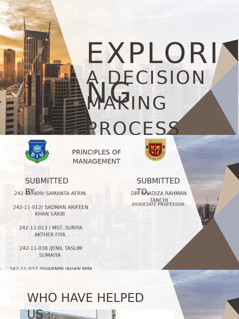 Decision Making Process | PDF | Decision Making | Economies