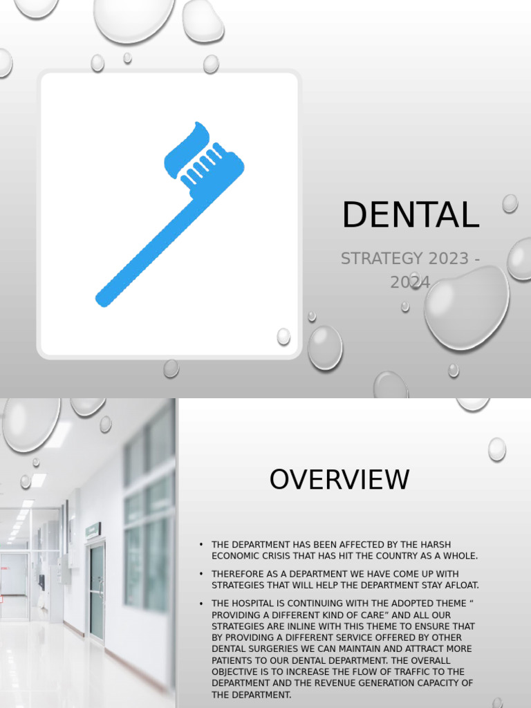 Dental Strategy 2023-2024 | PDF | Dentistry | Social Programs