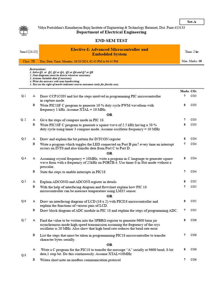 AMES - Set-A | PDF | Computer Hardware | Computer Engineering
