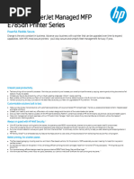 HP Color Laserjet Managed MFP E877Dn Printer Series: Datasheet | PDF ...