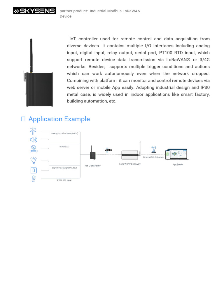 Modbus LoRaWAN device | PDF | Computer Science | Computing