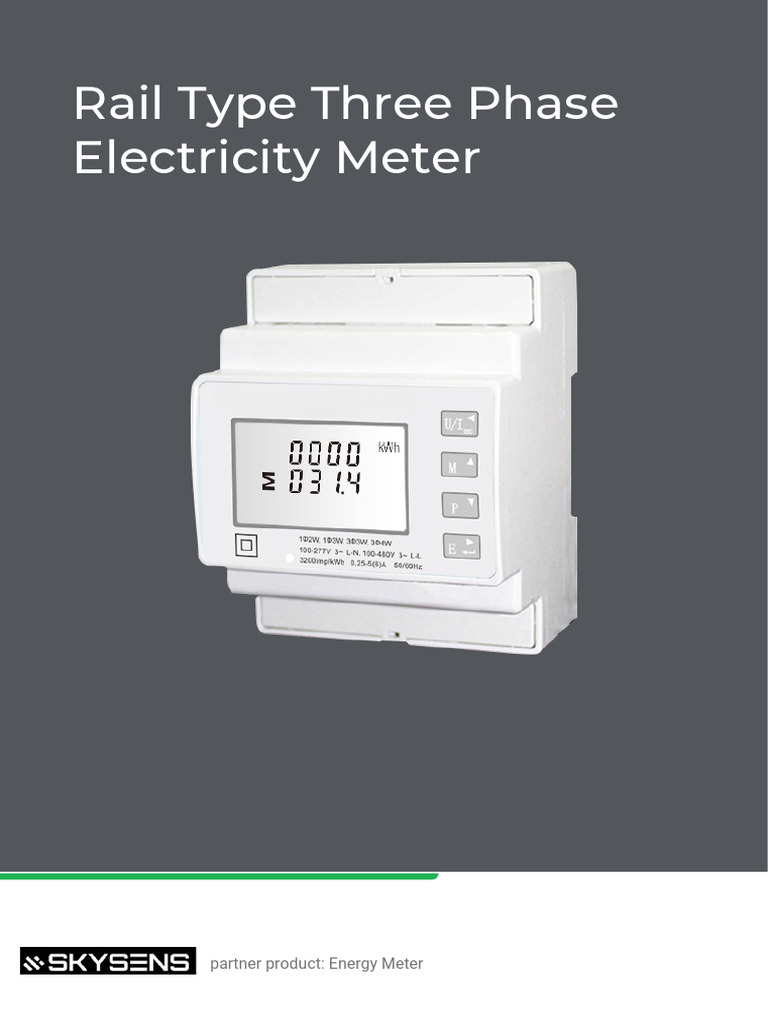 LoRaWAN Three Phase Electric Meter | PDF | Computer Engineering | Power ...
