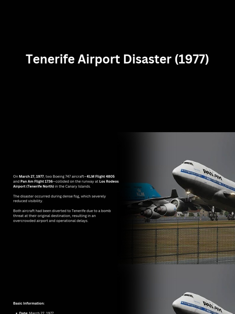 Tenerife Airport Disaster | PDF | Airliner Accidents And Incidents ...