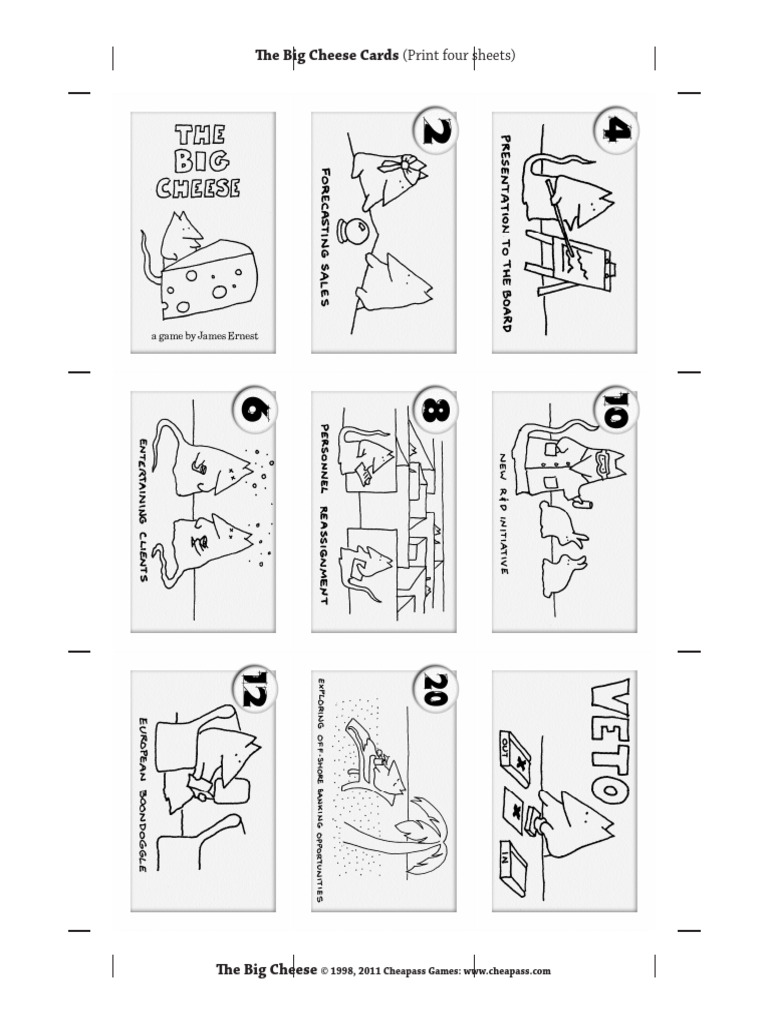 The Big Cheese Cards Original | PDF