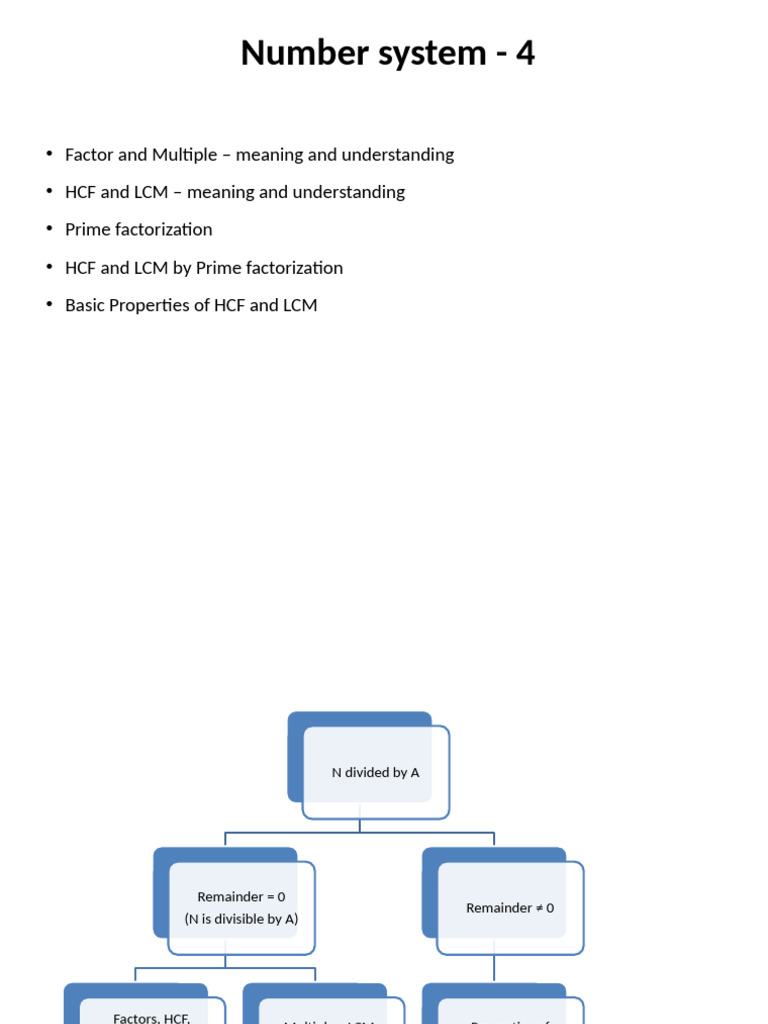 4. LCM, HCF, their basic properties | PDF | Abstract Algebra | Numbers
