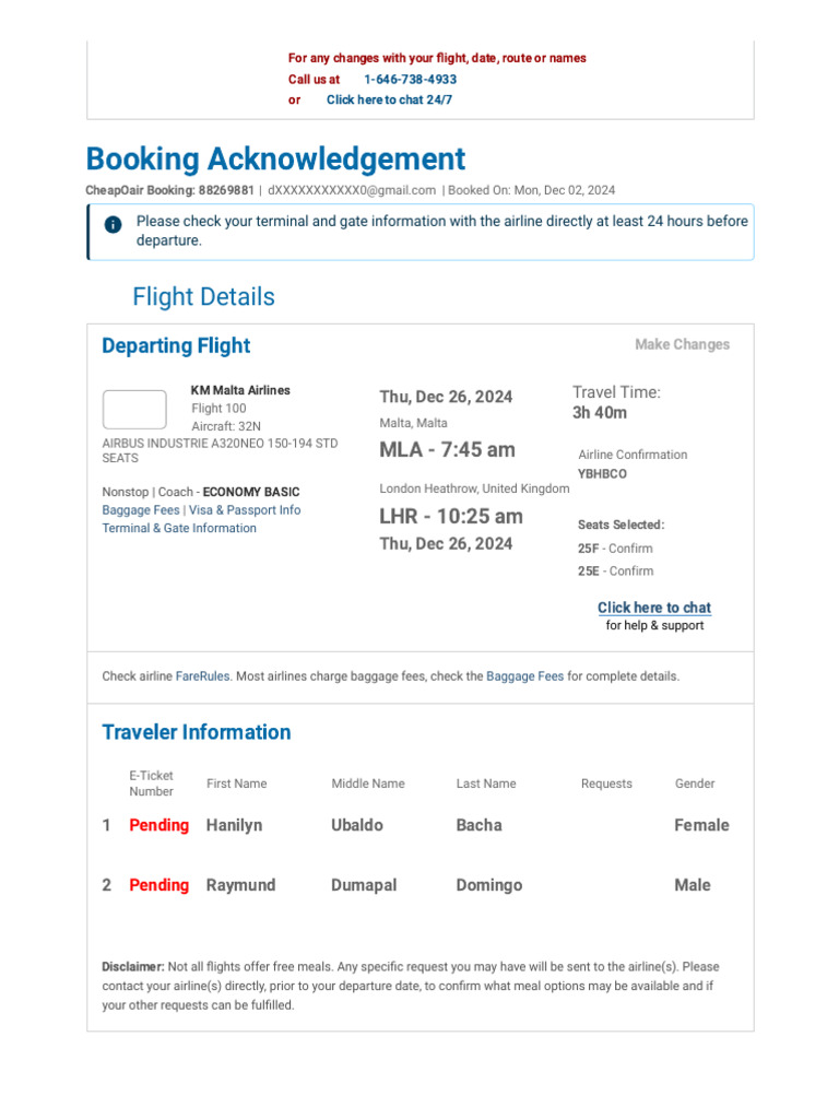 confirmation-email_Print | PDF | Airlines | Civil Aviation