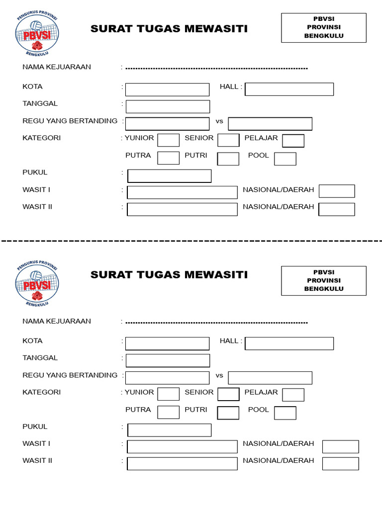 Form Wasit | PDF
