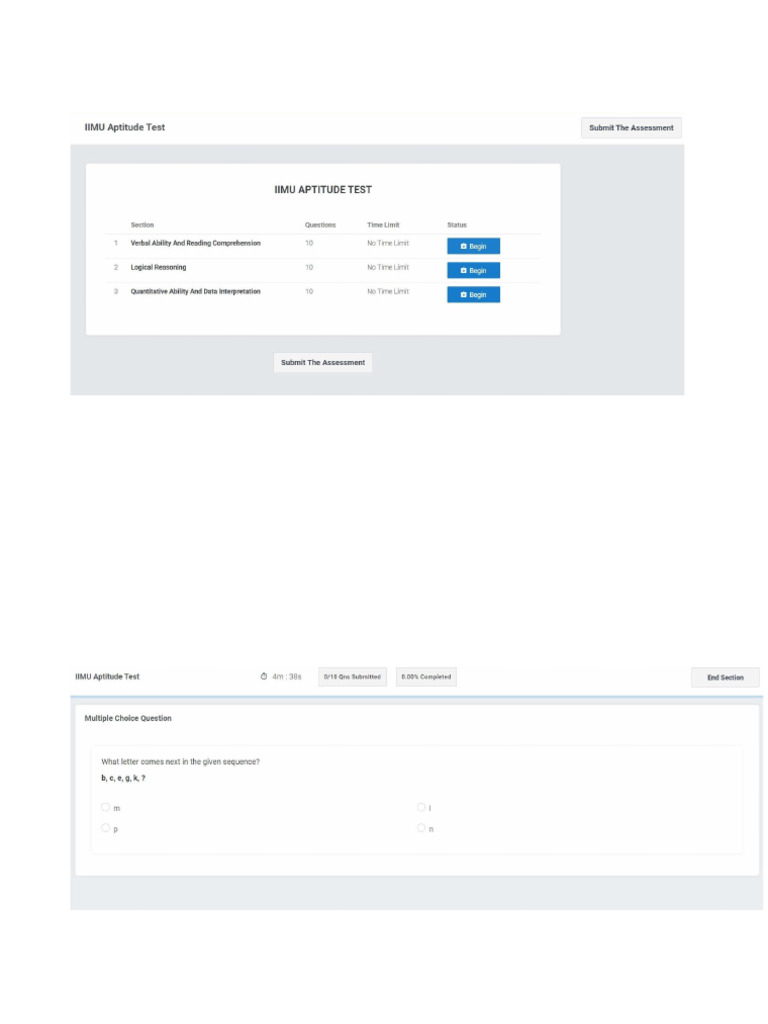 IIMU Mock Test | PDF