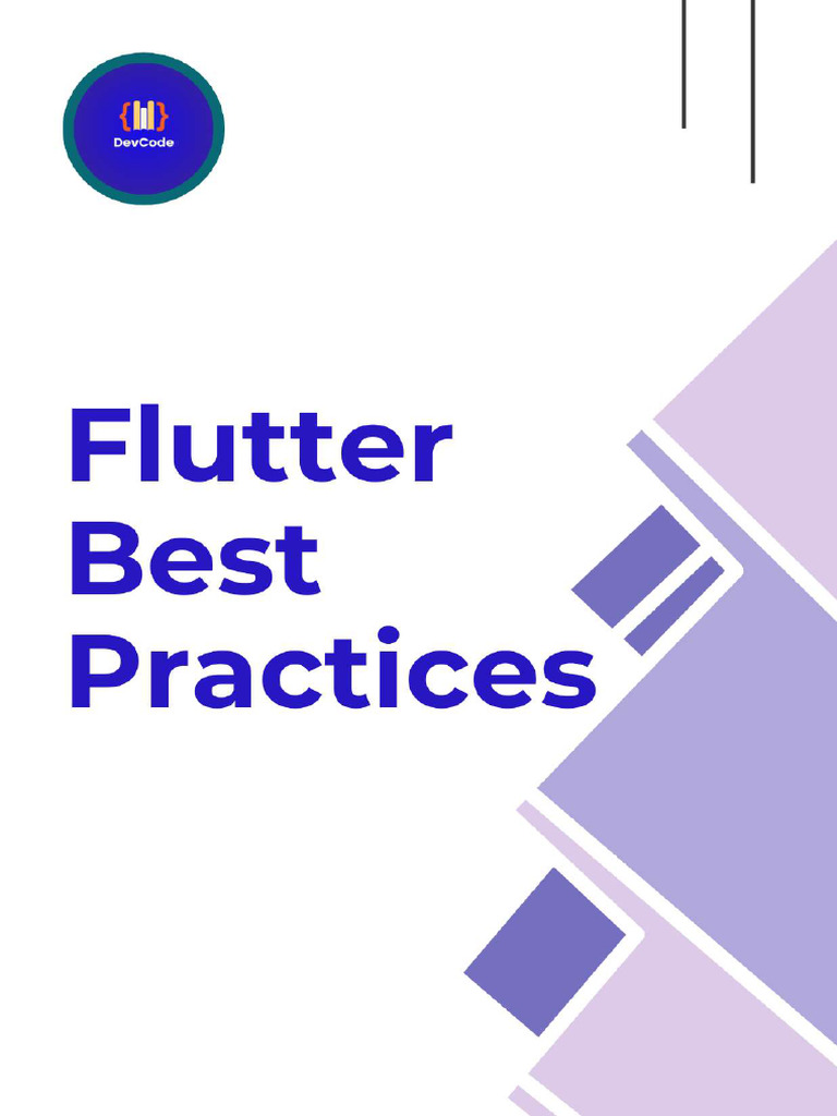 Flutter Best Practices | PDF