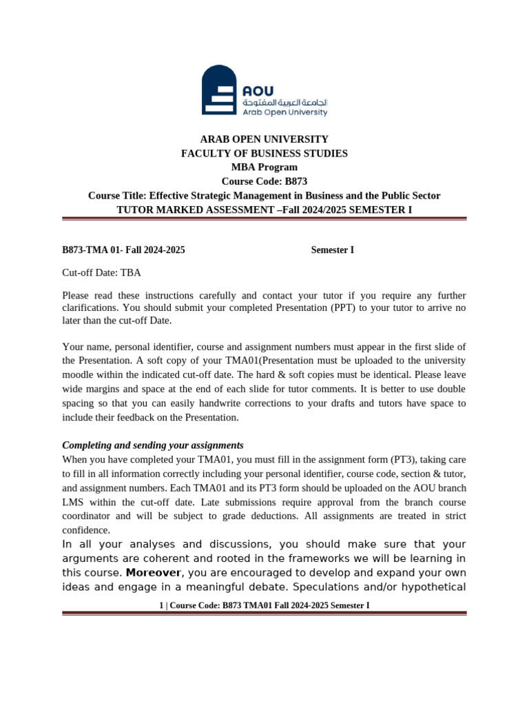 strategic tma 1 | PDF | Critical Thinking | Theory