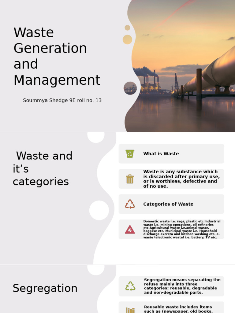 Waste Management and Segregation Guide | PDF | Waste | Incineration